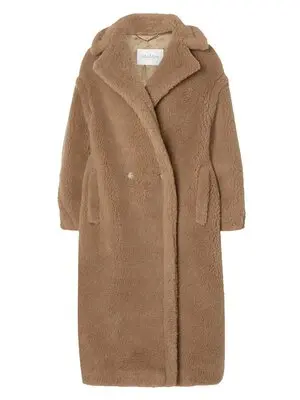 Max Mara Teddy Bear Icon Camel Hair And Silk-blend Coat