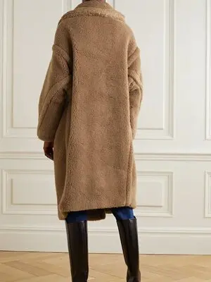 Max Mara Teddy Bear Icon Camel Hair And Silk-blend Coat