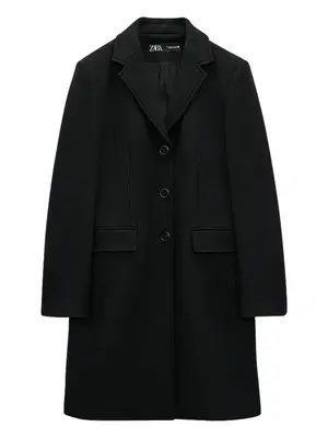 Zara Menswear Style Wool Coat