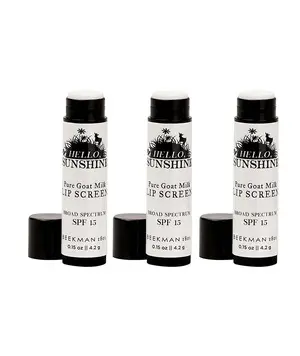 BEEKMAN 1802 Goat Milk SPF Lip Balm Trio - One-color