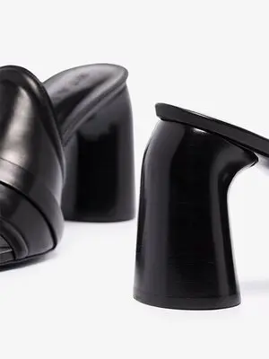 1017 alyx 9sm - Black Buckle Leather Mules