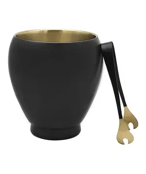 GODINGER Nero D'oro Ice Bucket With Tong