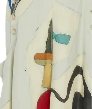 Jacquemus - Button-Accented Abstract-Print Dress