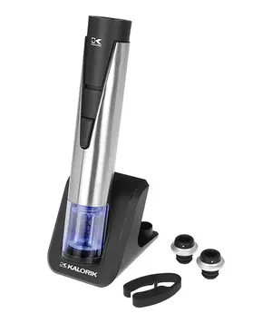 KALORIK Kalorik 2-in-1 Stainless Steel Wine Opener And Preserver - One-color