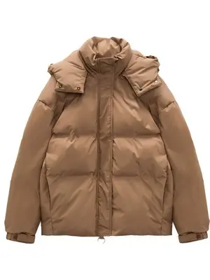 Zara Hooded Quilted Jacket