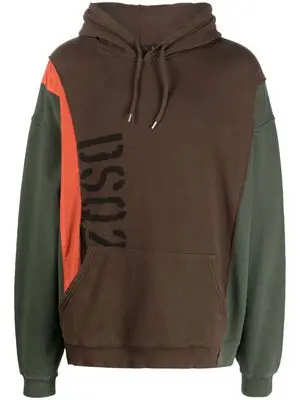 Dsquared2 Colour-blocked Logo-print Hoodie