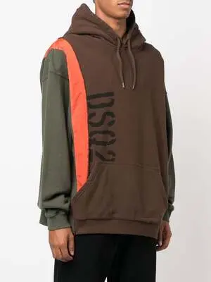 Dsquared2 Colour-blocked Logo-print Hoodie