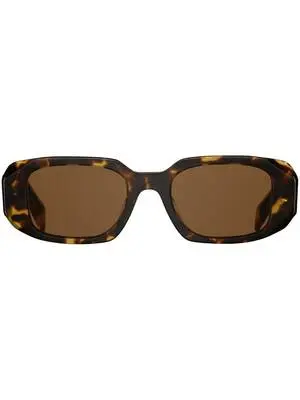 Prada Symbole Rectangular Sunglasses - Brown
