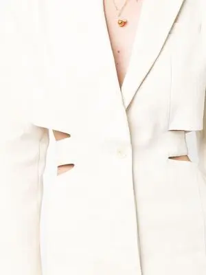 Jacquemus Tailored Blazer Dress With Cut-out Detailing