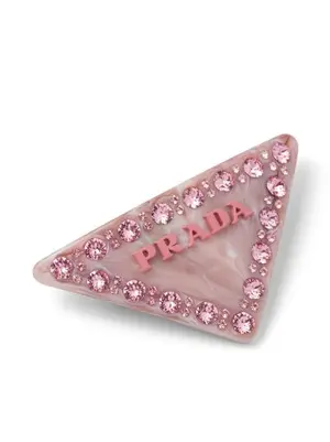 Prada Triangle-logo Hair Clip