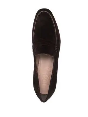 FERRAGAMO Suede Penny Loafers