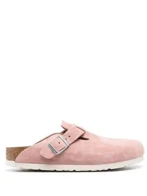 BIRKENSTOCK Suede-leather Clogs - Pink