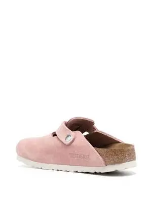 BIRKENSTOCK Suede-leather Clogs - Pink
