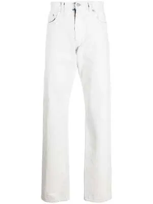 Men's Painted White Jeans