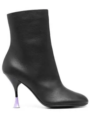 3JUIN 95mm Leather Ankle Boots