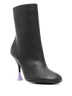 3JUIN 95mm Leather Ankle Boots