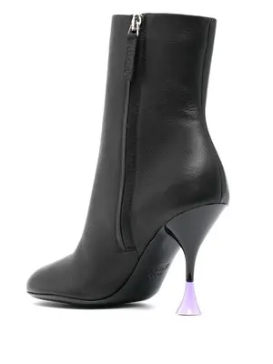 3JUIN 95mm Leather Ankle Boots