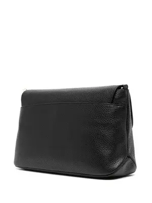 AGNES B. Grained-leather Satchel - Black