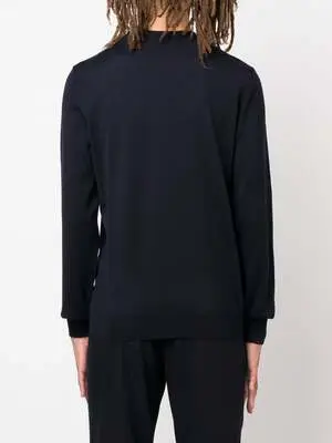 BOSS Crewneck Virgin Wool Jumper - Blue