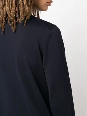 BOSS Crewneck Virgin Wool Jumper - Blue