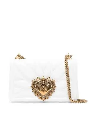 Dolce & Gabbana Medium Devotion Shoulder Bag - White
