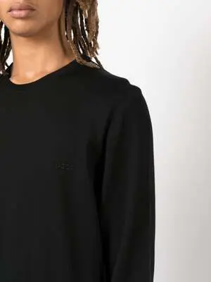 BOSS Crewneck Virgin Wool Jumper - Black