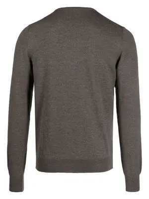 BARBA NAPOLI Crew-neck Knit Jumper - Grey