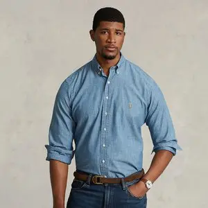 Ralph Lauren Indigo Chambray Shirt - Medium Indigo
