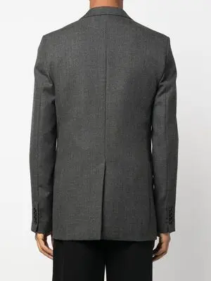 Ami Single-breasted Virgin Wool Blazer - Grey