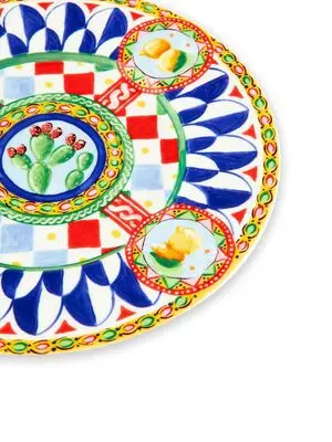 Dolce & Gabbana 2 Piece Fine Porcelain Dessert Plate Set