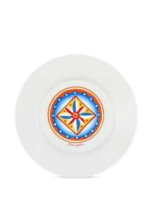 Dolce & Gabbana 2 Piece Fine Porcelain Dinner Plate Set
