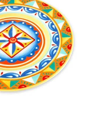 Dolce & Gabbana 2 Piece Fine Porcelain Dinner Plate Set