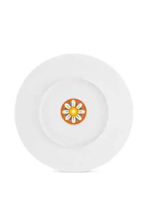 Dolce & Gabbana 2 Piece Fine Porcelain Dinner Plate Set