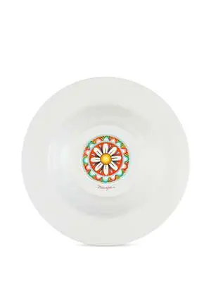 Dolce & Gabbana 2 Piece Fine Porcelain Soup Plate Set