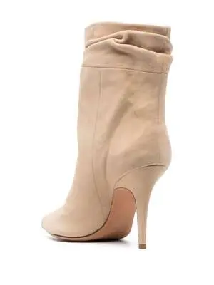 ALEXANDRE BIRMAN Gathered Leather Boots