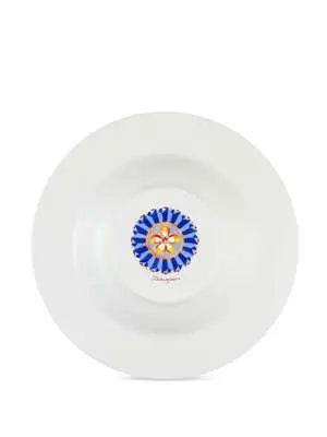 Dolce & Gabbana 2 Piece Fine Porcelain Soup Plate Set