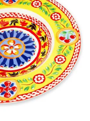 Dolce & Gabbana 2 Piece Fine Porcelain Soup Plate Set