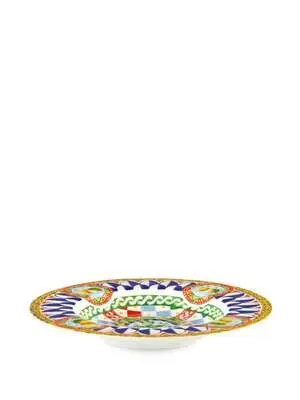Dolce & Gabbana 2 Piece Fine Porcelain Soup Plate Set
