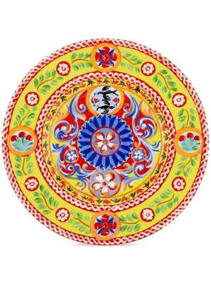 Dolce & Gabbana Porcelain Charger Plate - Yellow