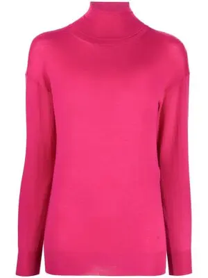 TOM FORD High-neck Fine Knit Top - Pink