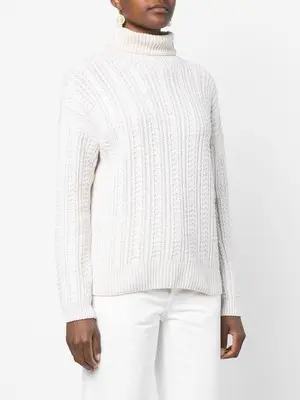 Eleventy Ribbed-knit Roll-neck Jumper