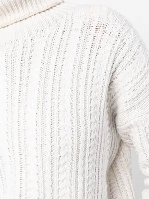 Eleventy Ribbed-knit Roll-neck Jumper