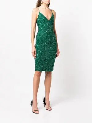 Retrofete Billie Sequin-embellished Midi Dress
