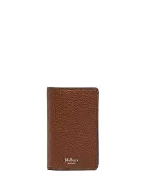 Mulberry Grain-leather Card Case - Brown
