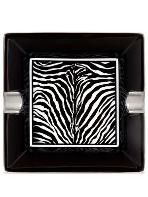 Dolce & Gabbana Zebra-print Porcelain Ash-tray - Black