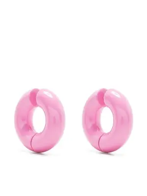 UNCOMMON MATTERS Strato Hoop Earrings - Pink