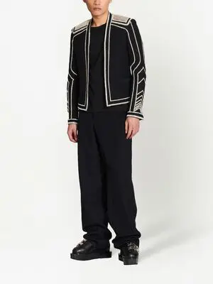 Balmain Tailored Wool Trousers - Black