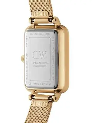 DANIEL WELLINGTON Quadro Pressed Evergold 20x26mm - White