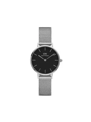 DANIEL WELLINGTON Petite 28 Logo Watch - Black