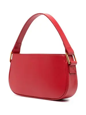 Blumarine Rhinestone-logo Leather Shoulder Bag